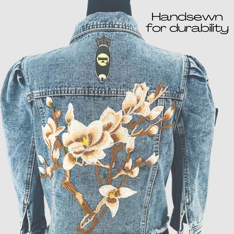 Patched Jean Jacket Concert Fashion Interchangeable Patch Custom Pin ...