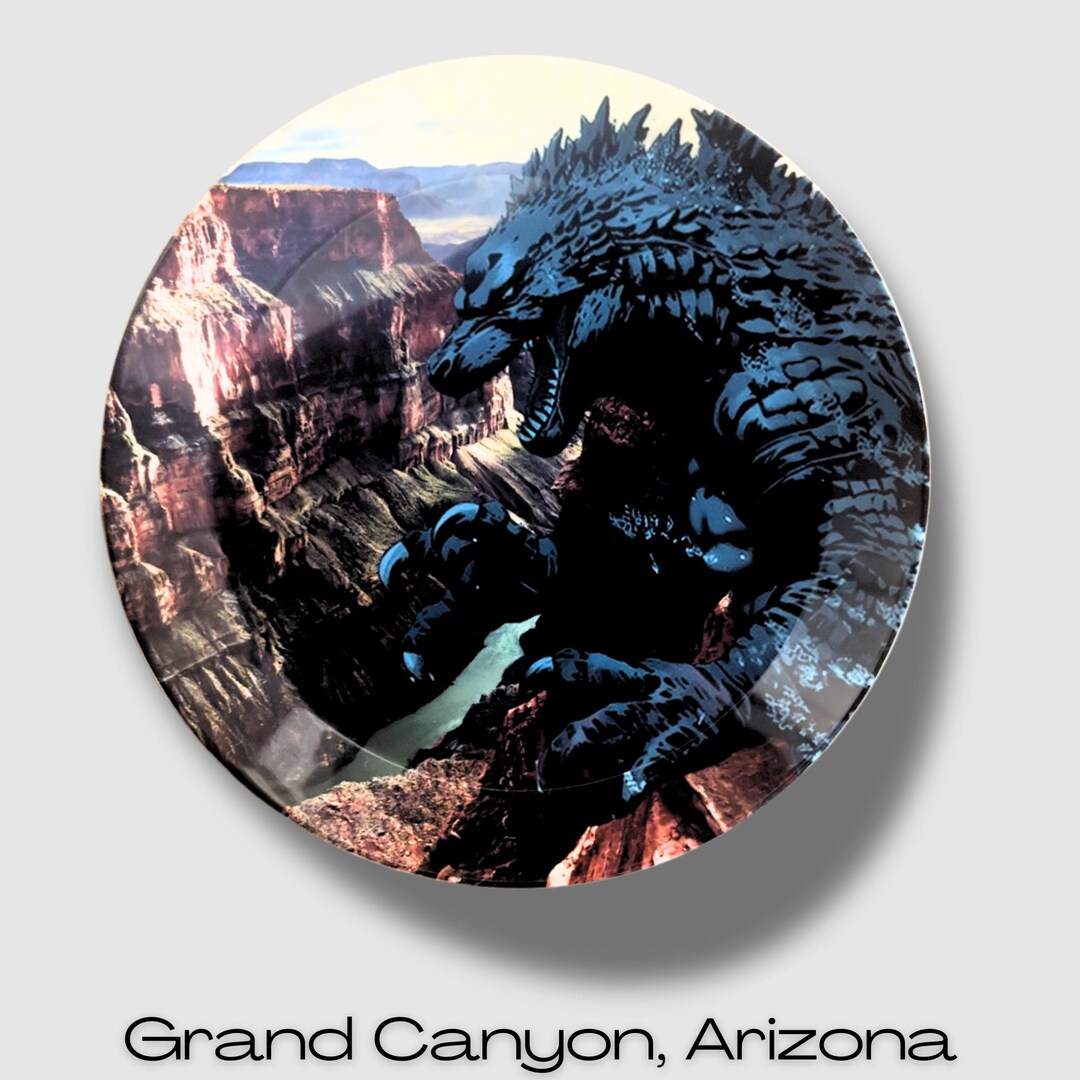 Godzilla Grand Canyon Dinner Plate Scenic Souvenir Plate With Majestic ...