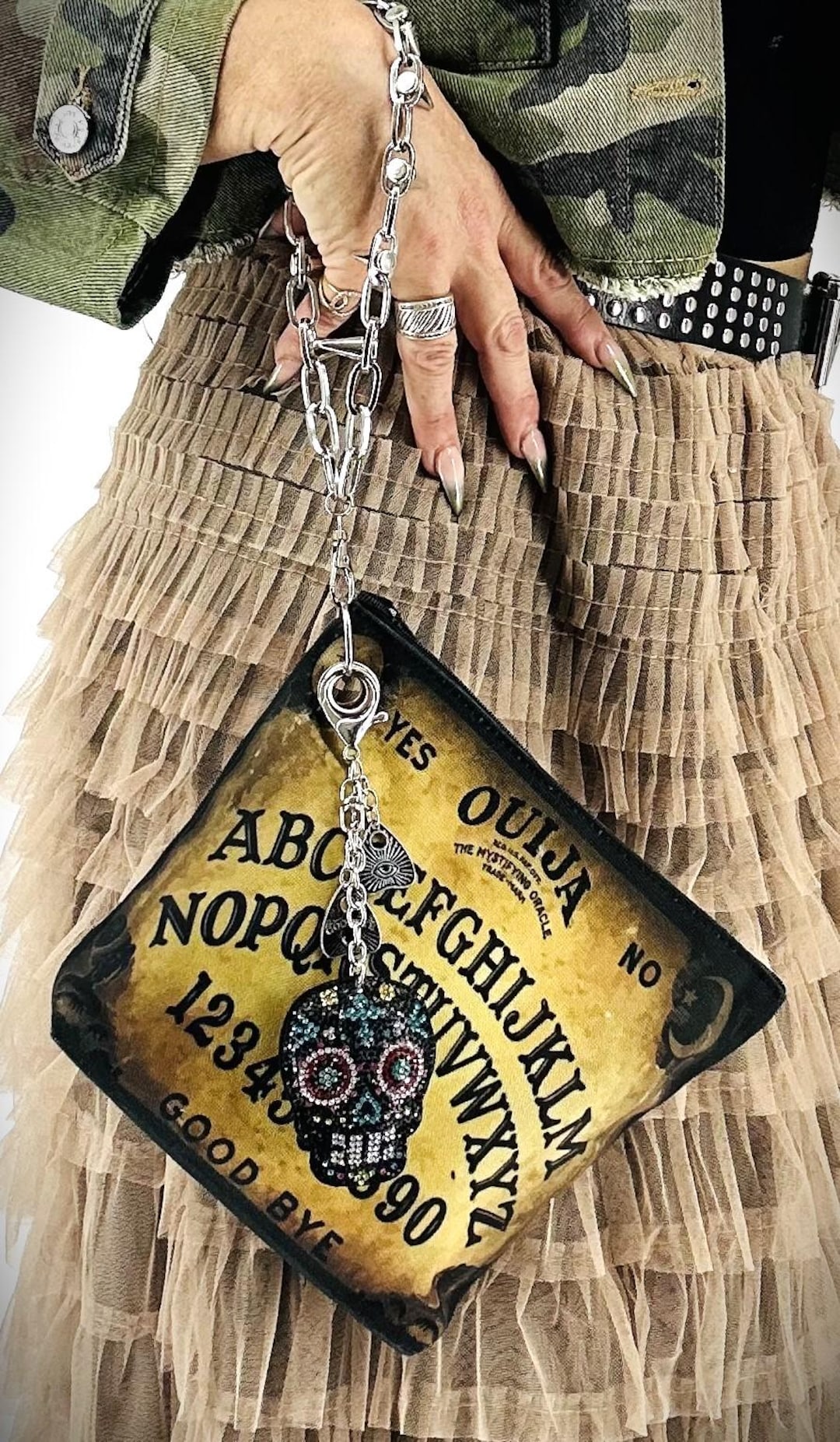 Ouija Board Clutch Spooky Halloween Costume Accessory Gothic Custom ...