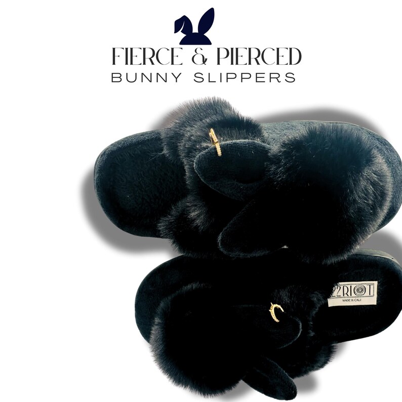 Fuzzy Cozy Bunny Slippers Plush Indoor Footwear Cute Winter Slipper ...
