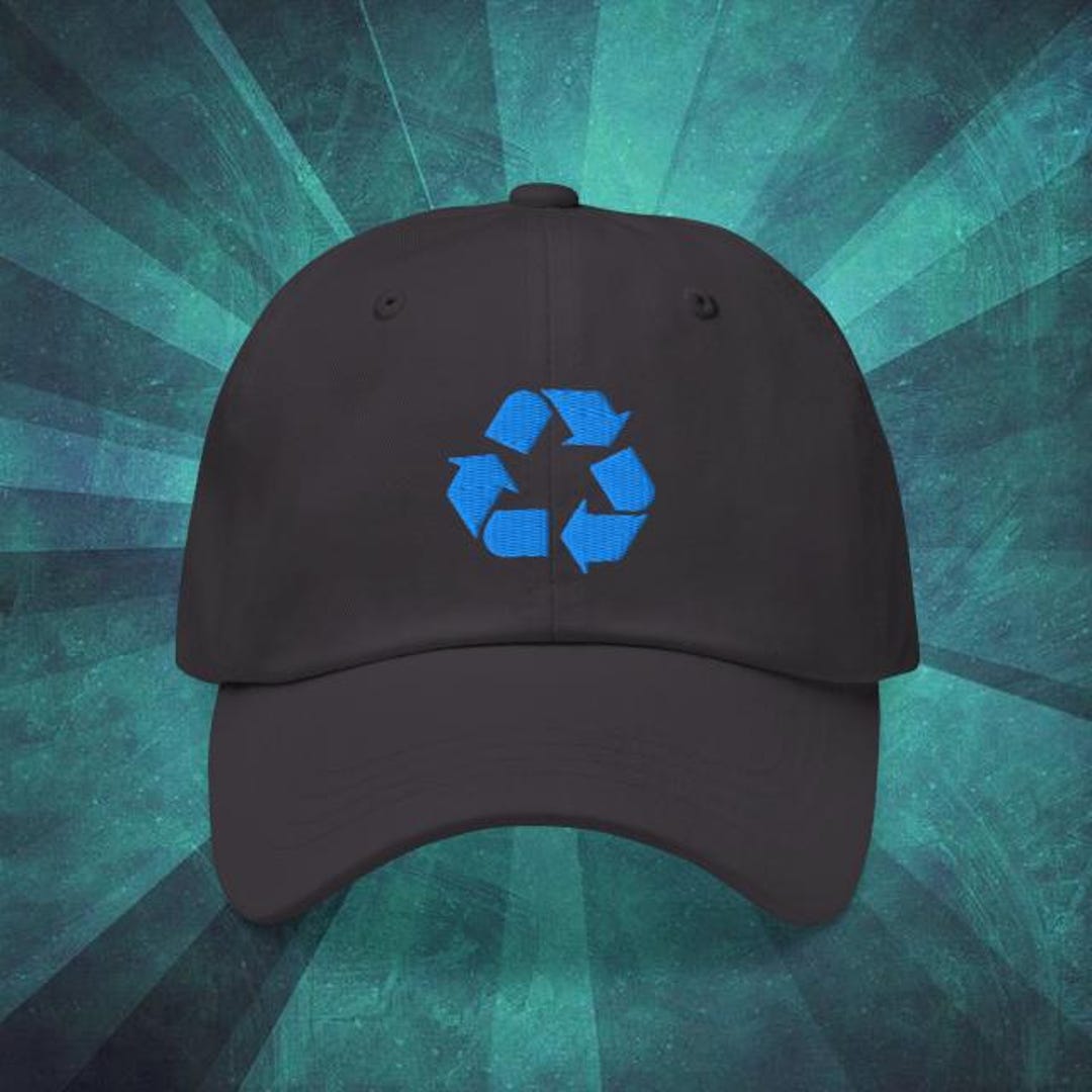 Recycle Sign Hat Embroidered Reuse Symbol Eco Friendly Themed Gift Go ...