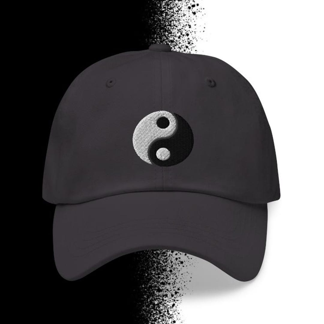 Yin Yang Hat Good and Evil Embroidered Hat Balance Energy Gift Zen ...