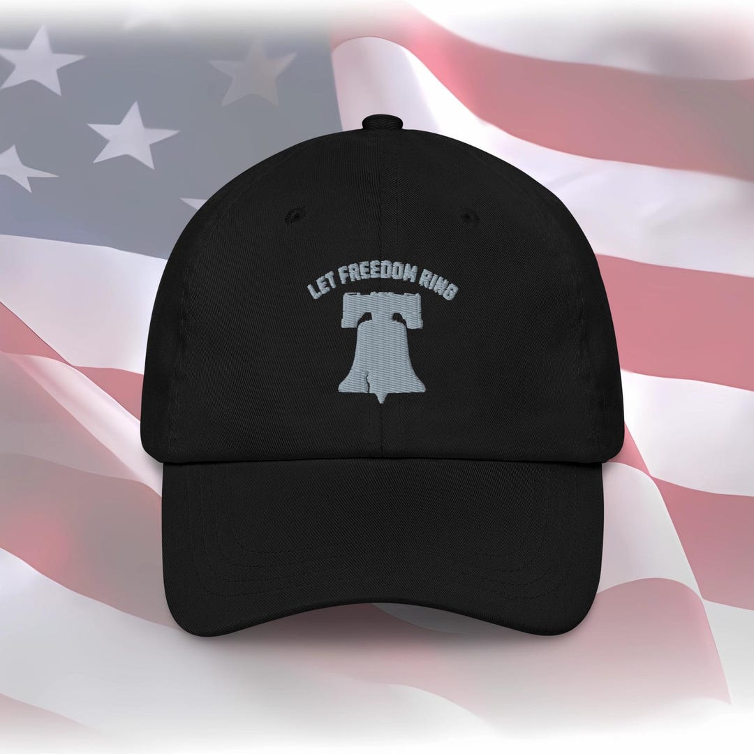 Liberty Bell Hat American Let Freedom Ring Classic Cap USA Patriotic ...