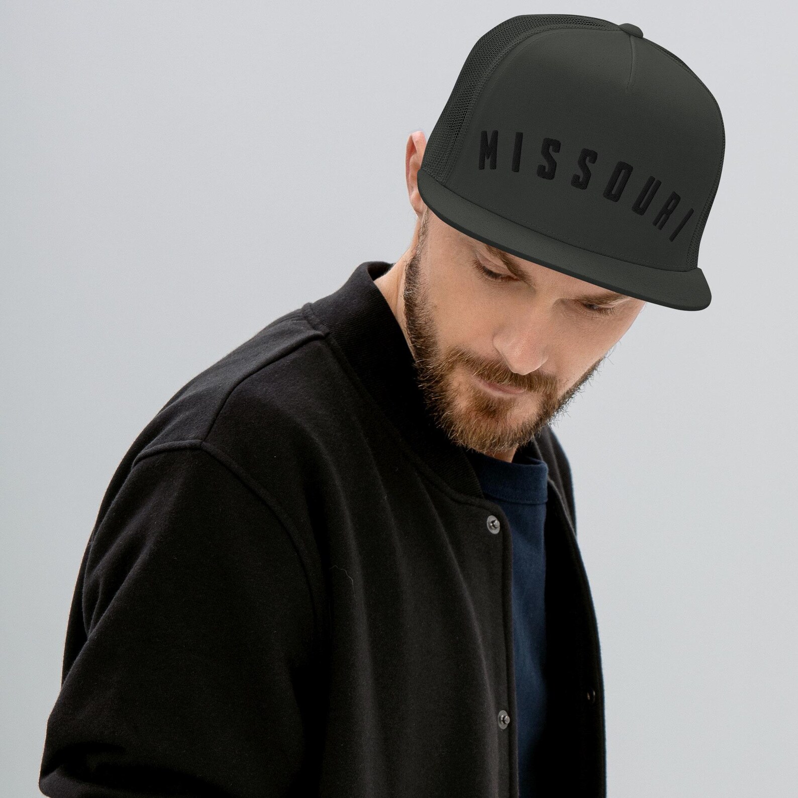 Missouri Hat State Text MO Cap Meshback Truckercap Cooling Style Sun ...