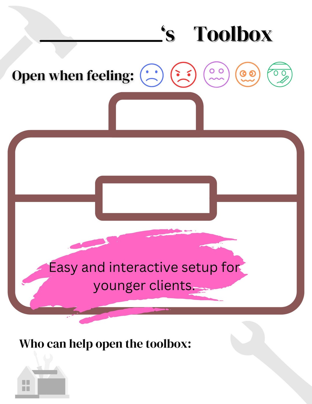 My Toolbox Worksheet - Etsy
