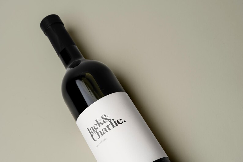 DIY Wine Label Template, Customisable Wine Label Design - Etsy