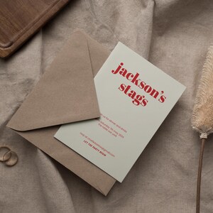 DIY Stag Party Invite Template, Customisable Bachelor Party Invite ...
