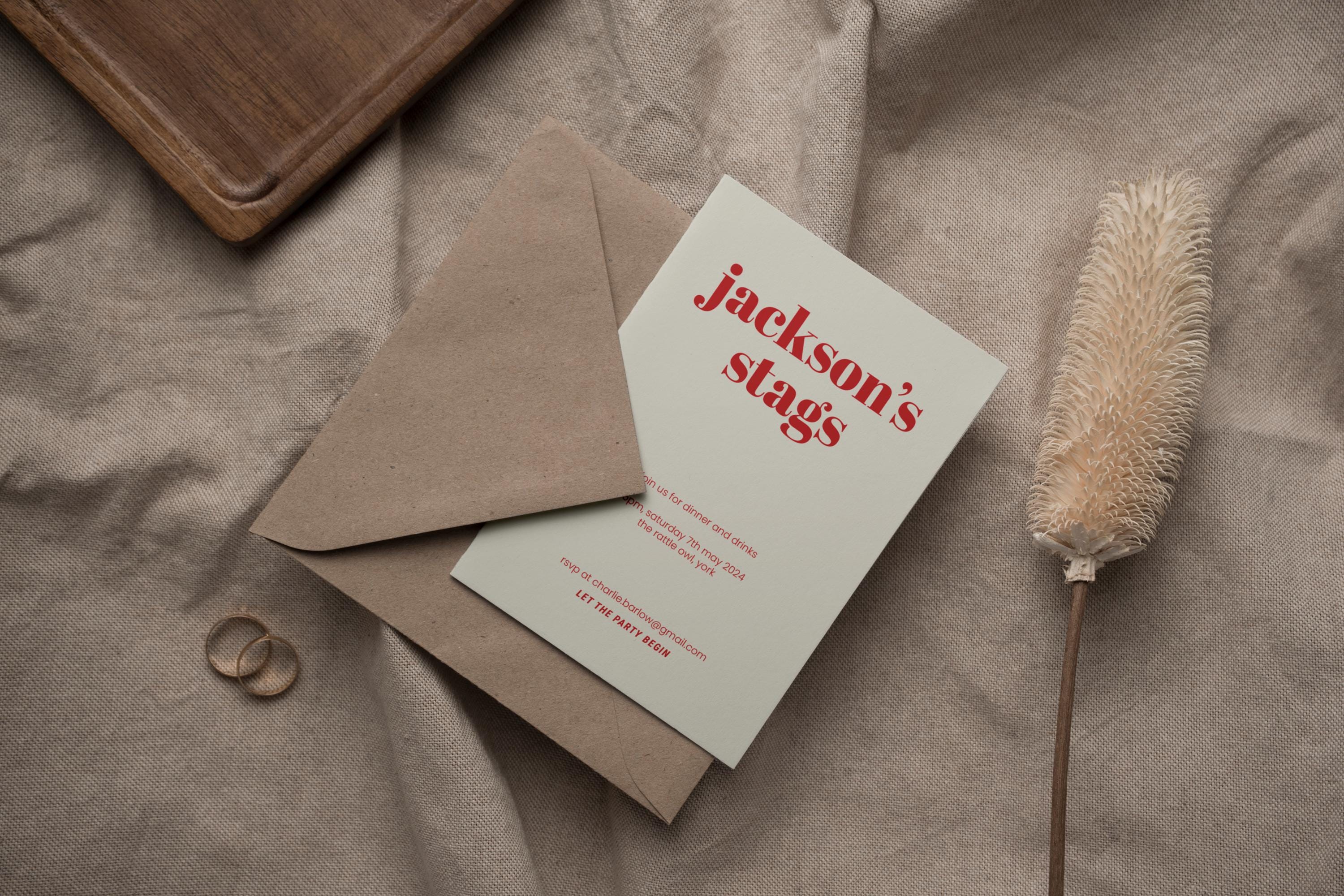 DIY Stag Party Invite Template, Customisable Bachelor Party Invite ...