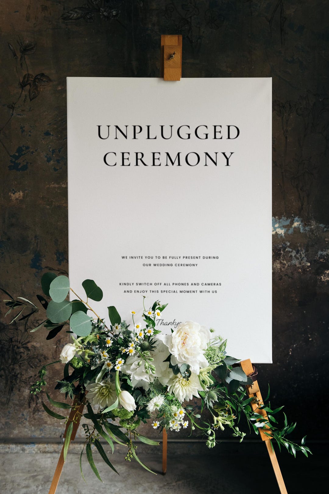 Unplugged Ceremony Sign Template, Phone-free Ceremony Sign Design ...