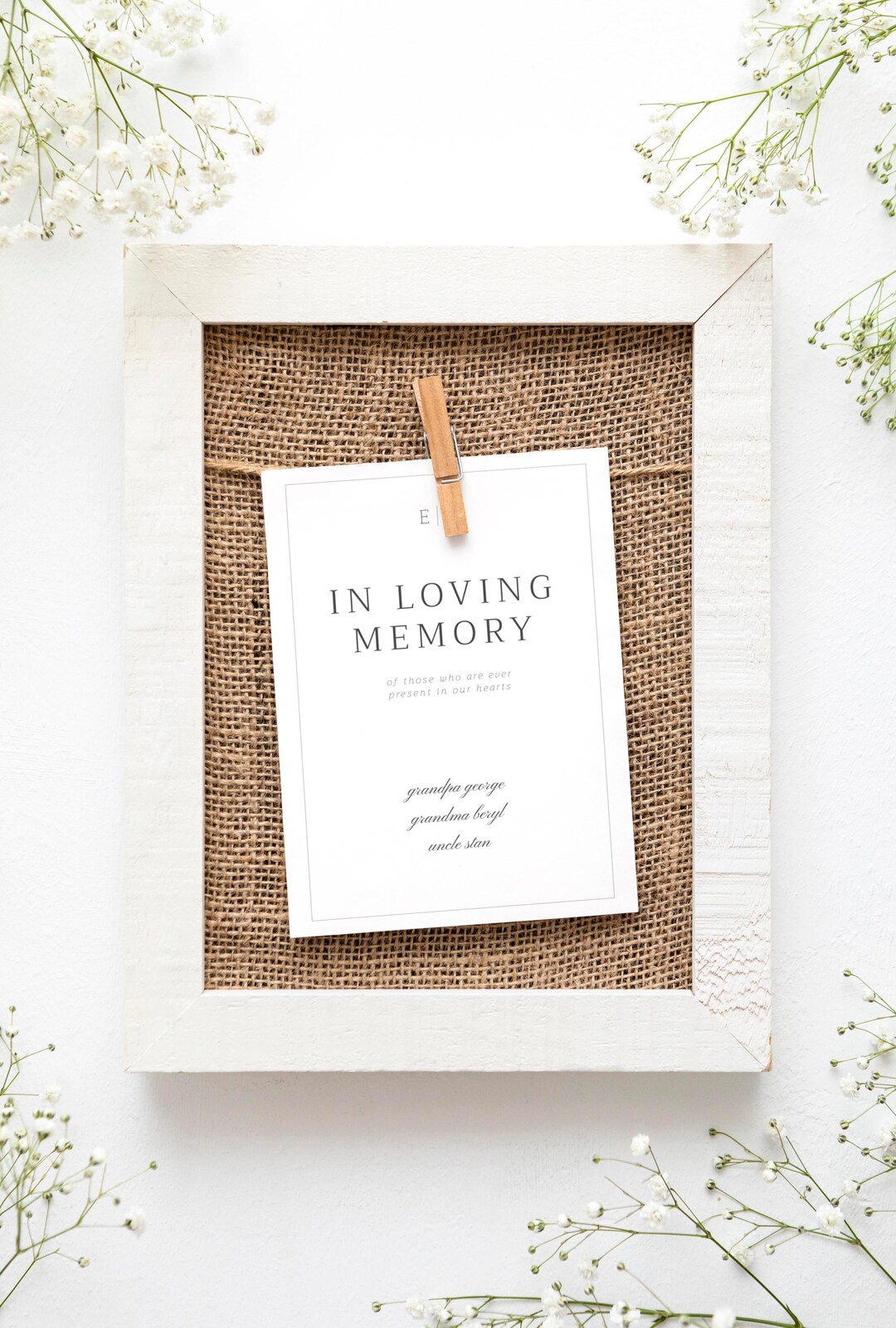 DIY in Loving Memory Template, Customisable Memorial Card Design, DIY ...