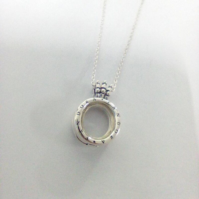 Pandora Silver Lockets Crown O Necklace 60cm - Etsy
