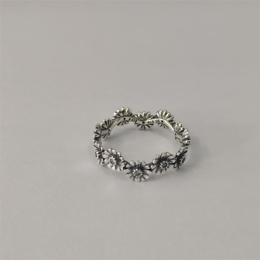 Pandora Sparkling Daisy Flower Crown Ring S925 Ale, Sterling Silver - Etsy