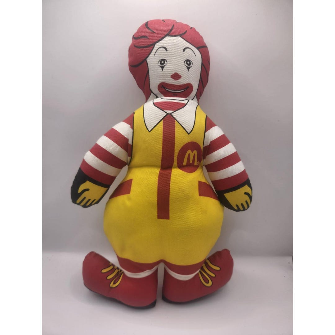 Vintage Ronald Mcdonald Mcdonald’s 12 Inch 1984 Plush Stuffed Toy - Etsy