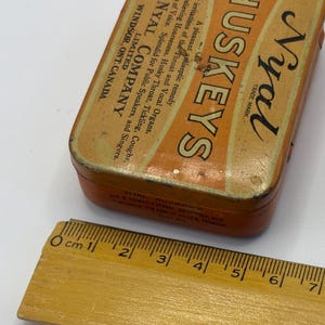 Vintage Nyal “huskeys” Throat Lozenges Tin | Windsor Ontario Patent ...
