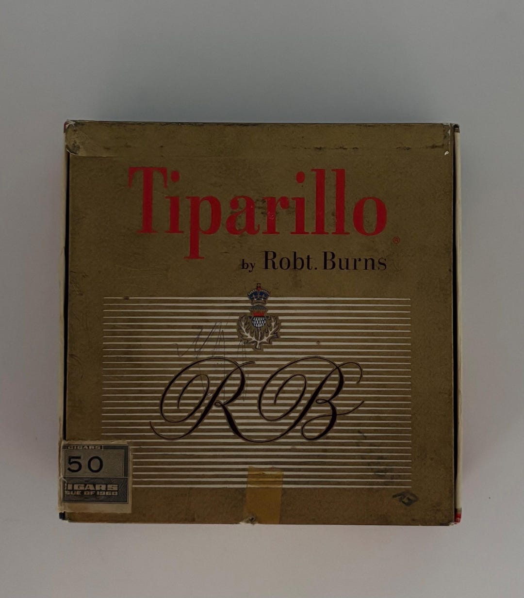 Vintage Tiparillo Cigar Box With Original Canadian Tax Stamp – Mid ...
