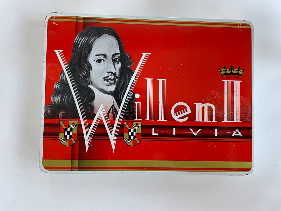 Vintage Cigar Tin Willem II Livia Dutch - Etsy