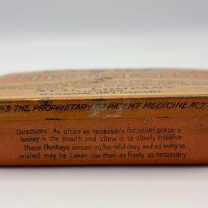 Vintage Nyal “huskeys” Throat Lozenges Tin | Windsor Ontario Patent ...