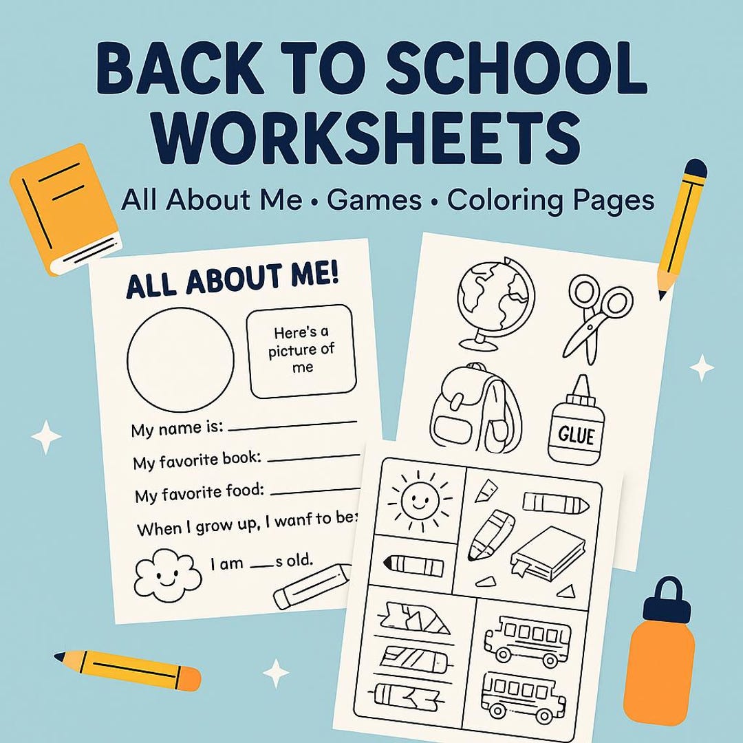 Printable Worksheets, Back to School, Children Activity, Productivity ...