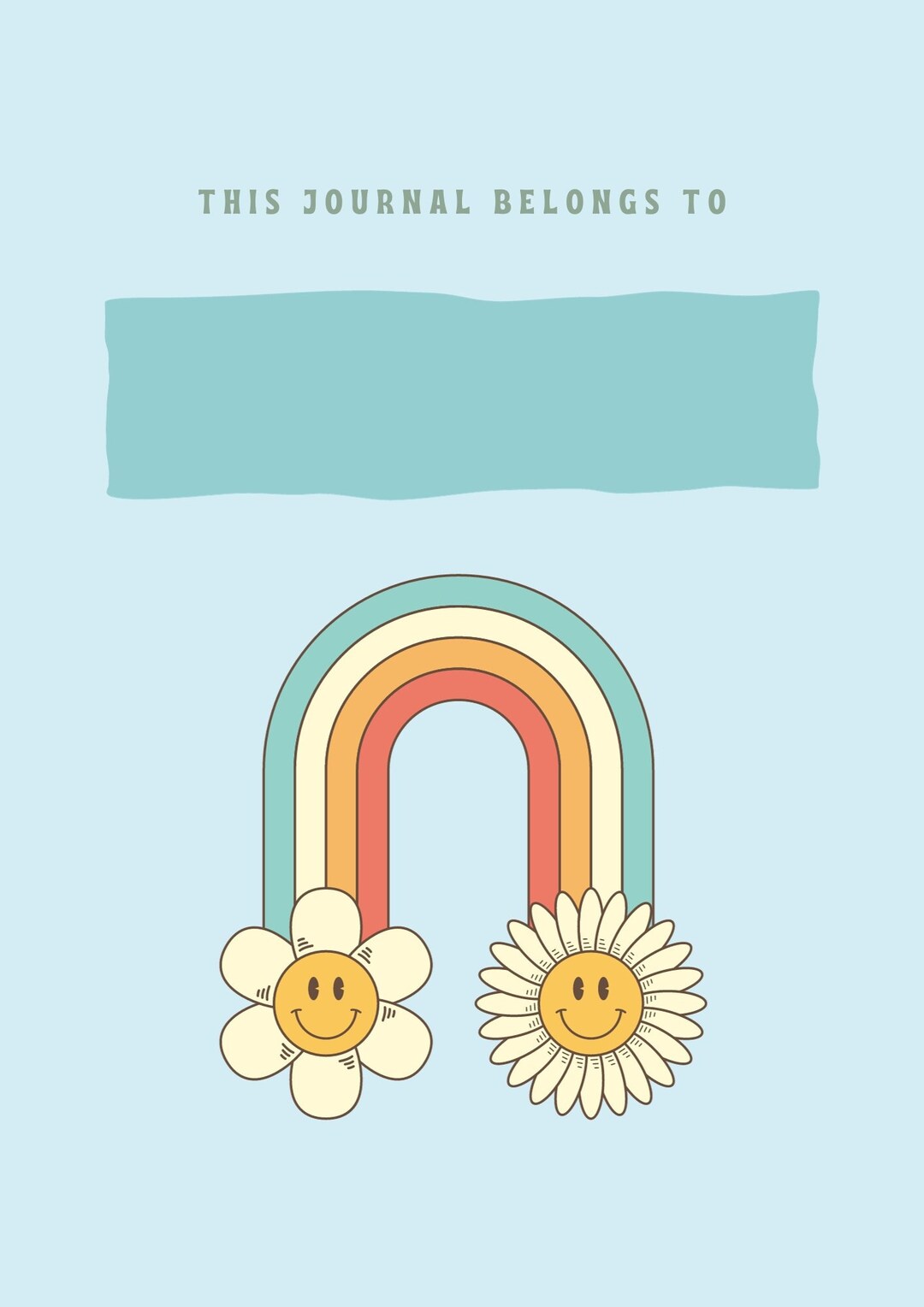 Retro Gratitude Journal Printable Template, Grateful, Thankful, Fun ...