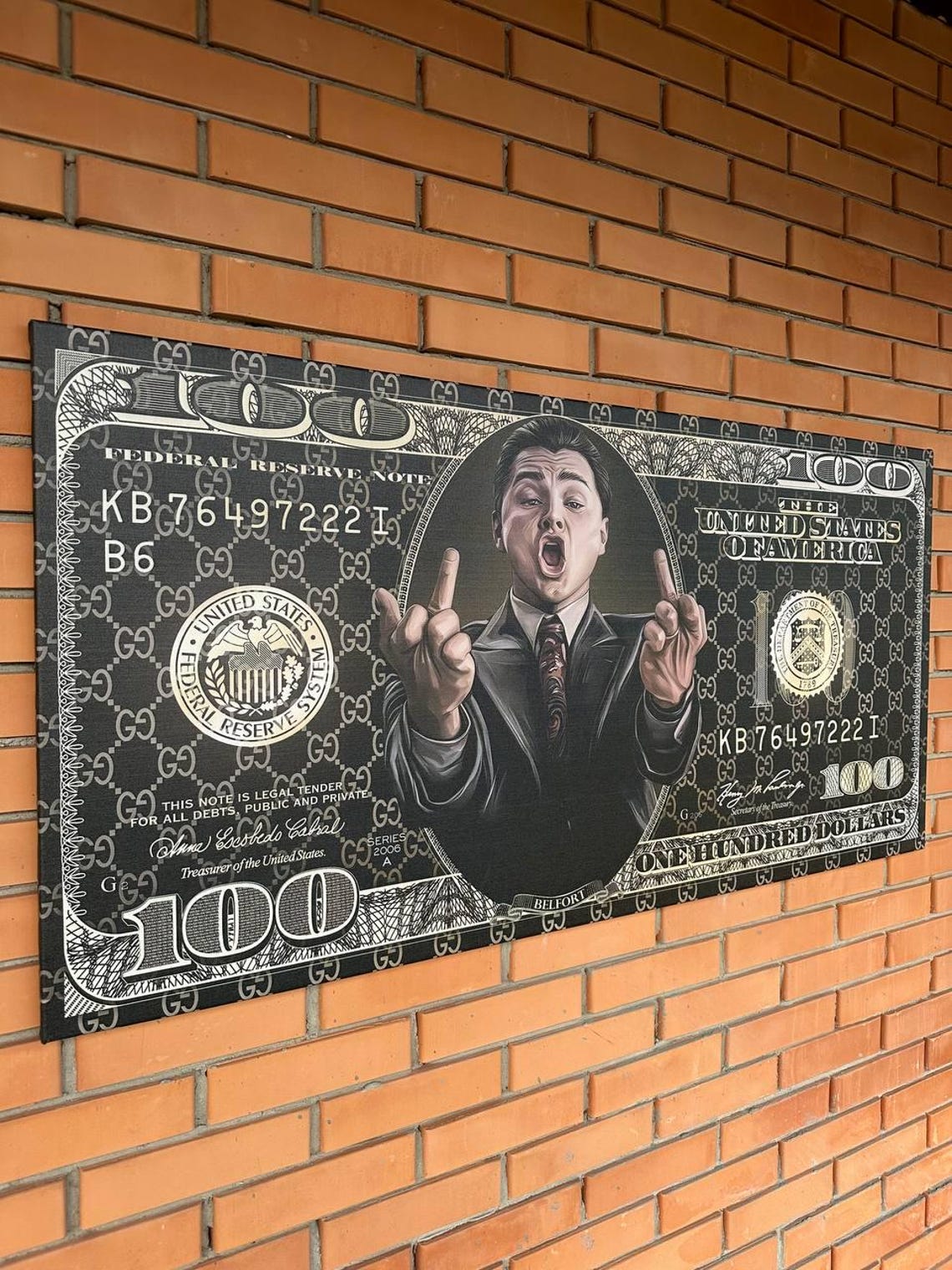 100 Dollar Bill Canvas With Duck, Duck Money Poster, Scrooge Poster ...