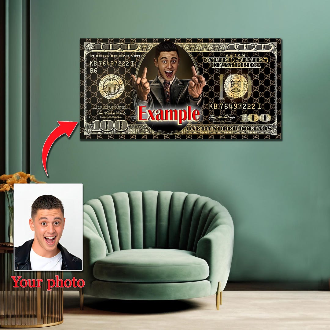 Custom Face on Money Gift, Personalized Dollar, Boyfriend Birthday ...