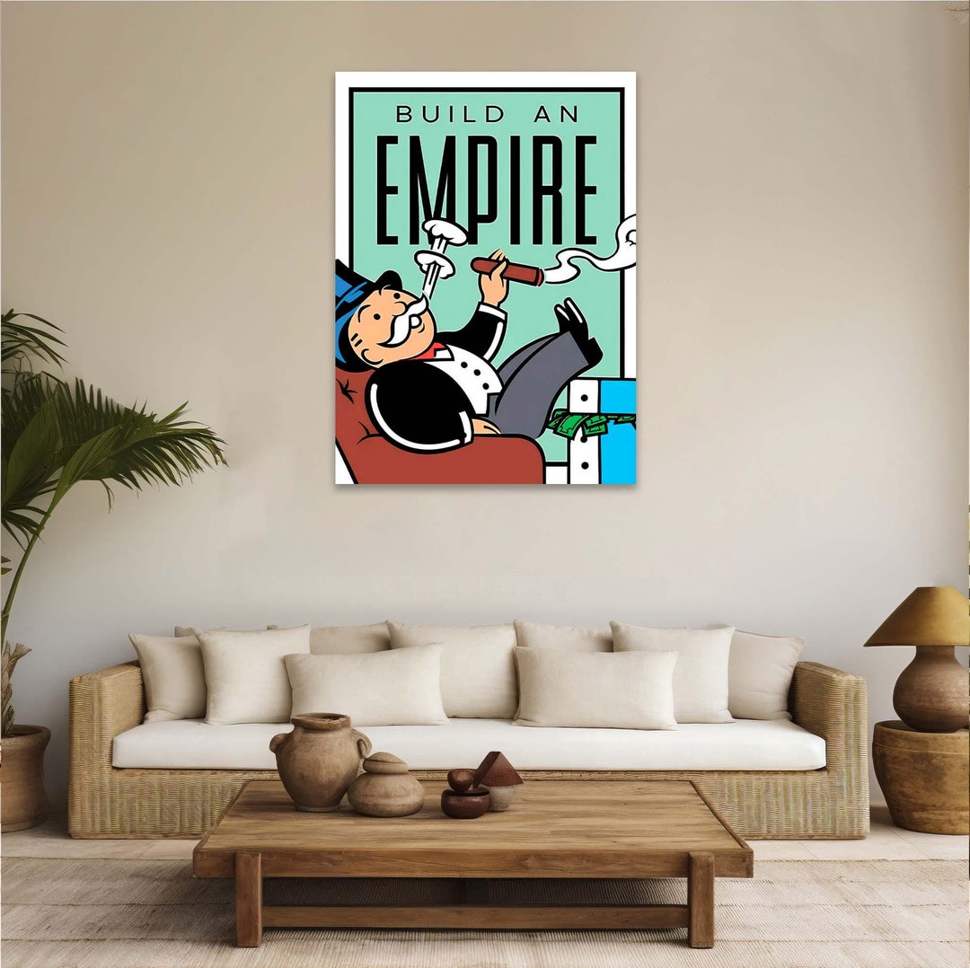 Build an Empire Poster, Unique Wall Art,monopoly Poster for ...