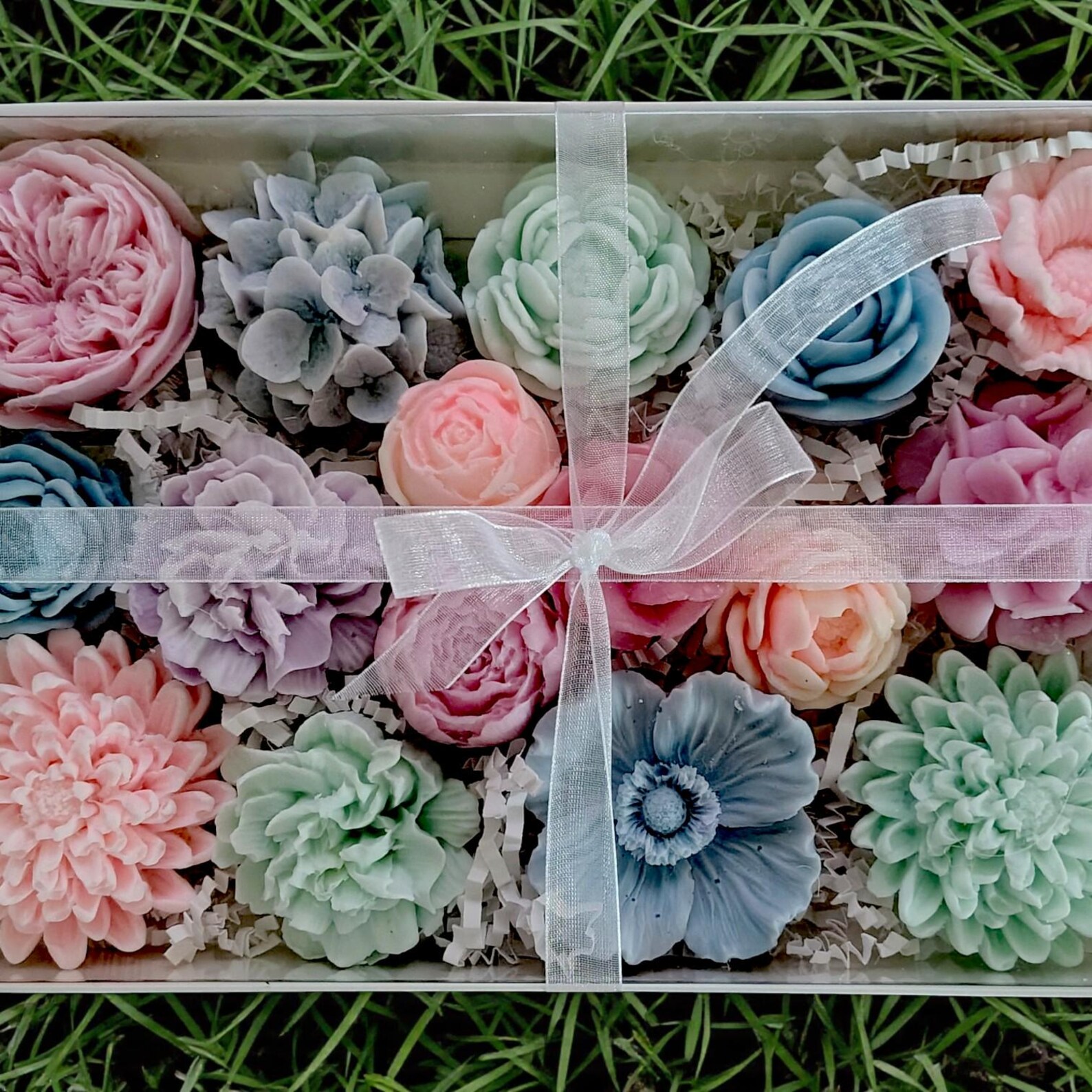Flower Garden Soap Box – Pastel Floral Soap Set – Handcrafted Gift ...