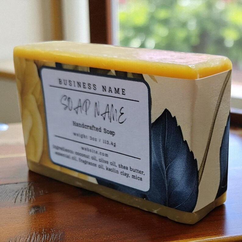 Editable Digital Soap Wrapper Template, Roses, Belly Band Soap ...