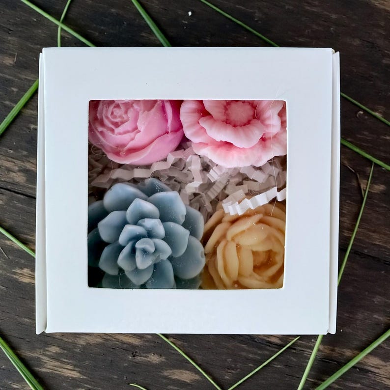 Flower Garden Soap Box – Pastel Floral Soap Set – Handcrafted Gift ...