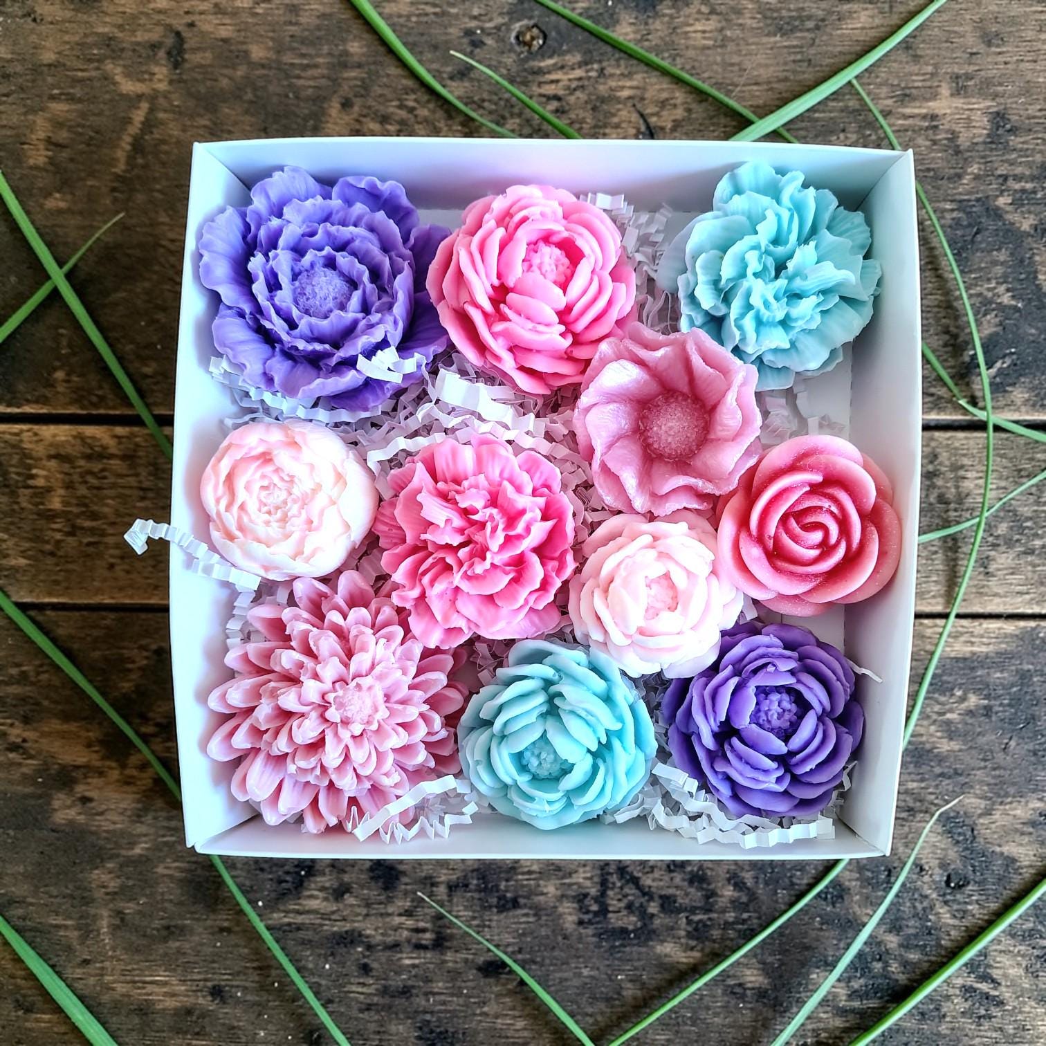 Flower Garden Soap Box – Pastel Floral Soap Set – Handcrafted Gift ...