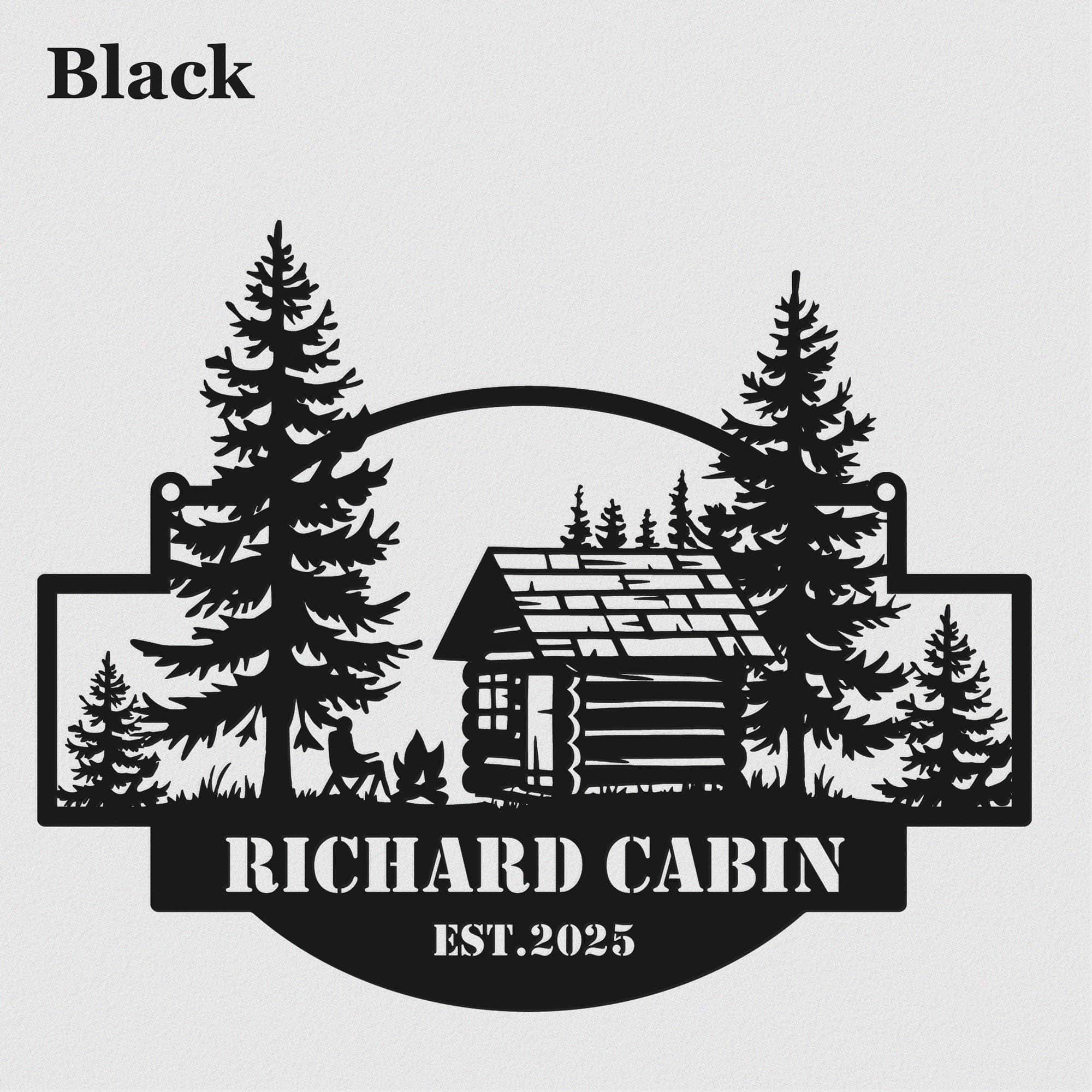 Custom Cabin Metal Sign: Personalized Lake House Decor - Etsy