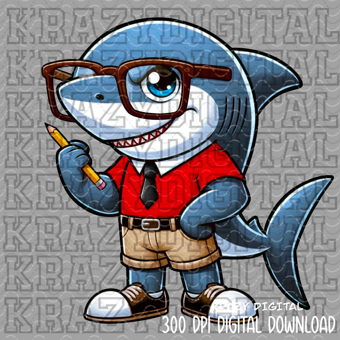 Shark Scholastics Back to School, Red School Council Academics Mascot ...