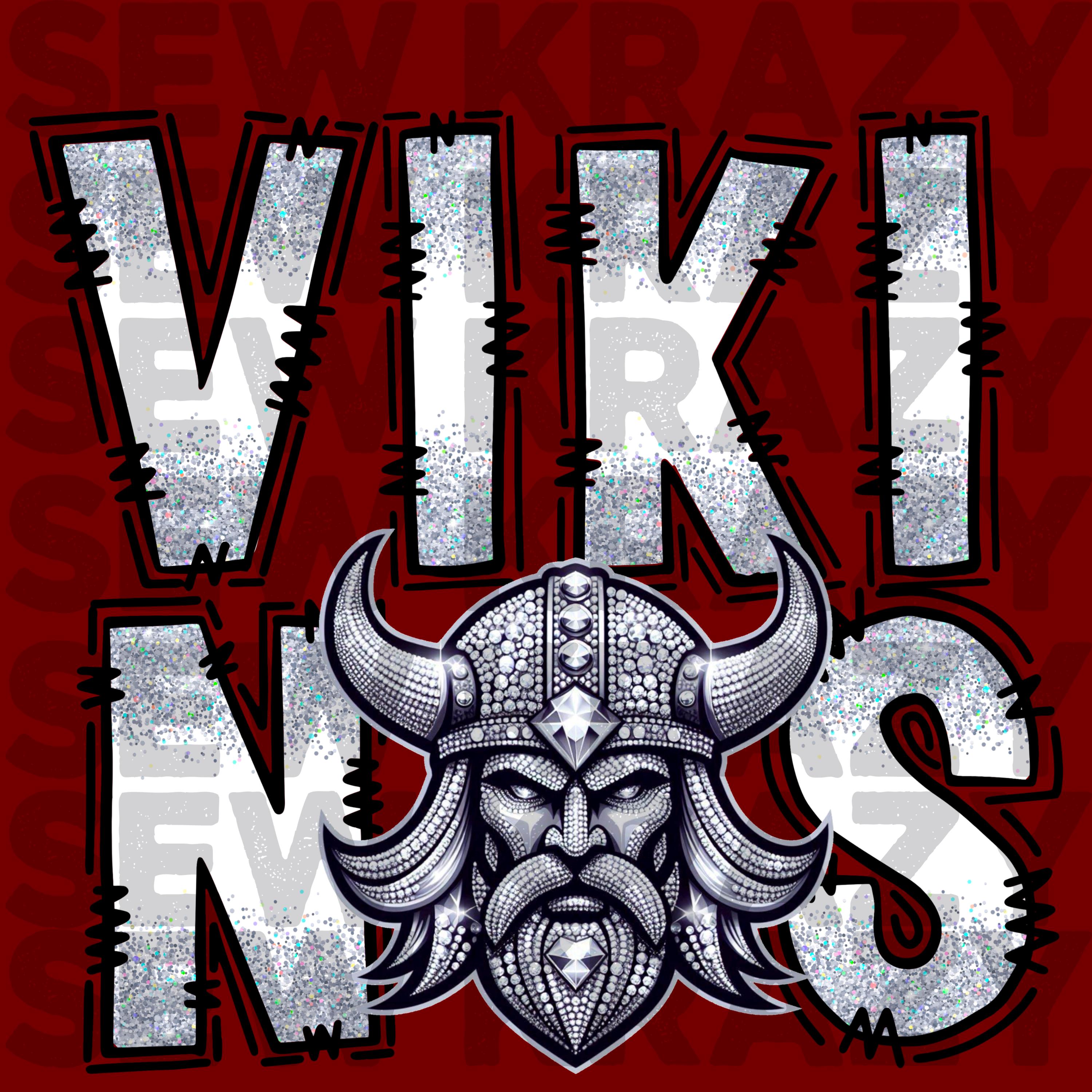 Viking Rhinestone Mascot PNG, Vikings Faux Rhinestone Mascot PNG ...