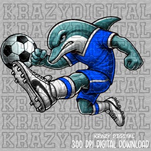 Dolphin Soccer Blue PNG, Blue Boy Sports Design, Fun Soccer Design File ...