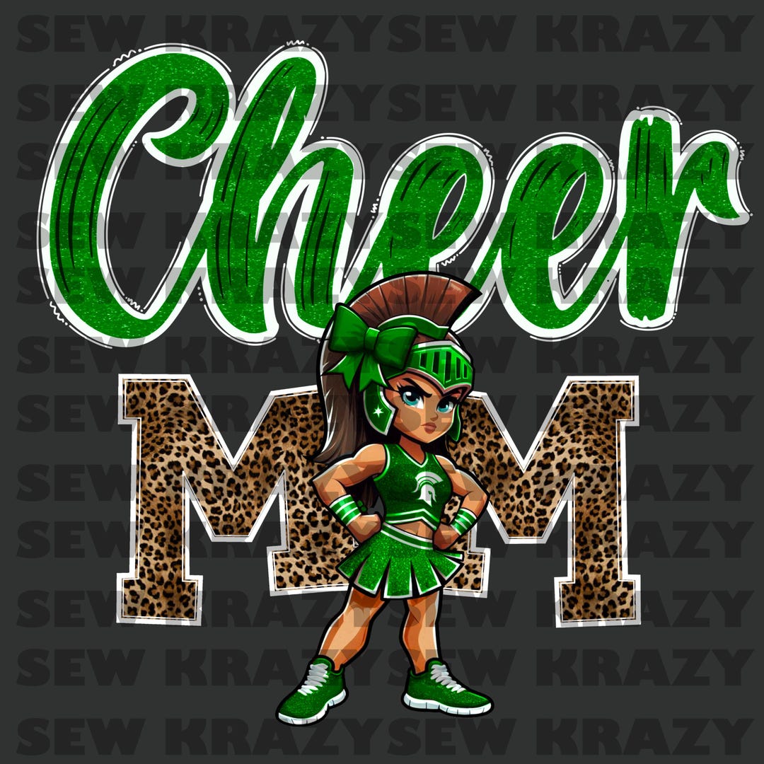 Trojan Green Cheer Mom Mascot PNG, Gladiators Mascot Cheer Mom PNG ...