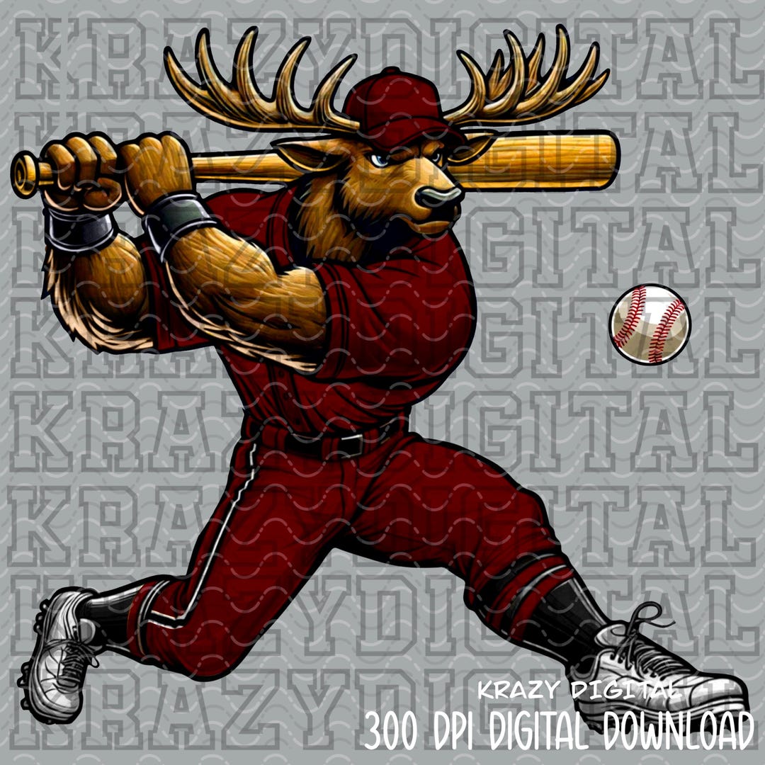 Elk Maroon Mascot Baseball PNG, Elk Baseball Mascot, Moose Maroon ...