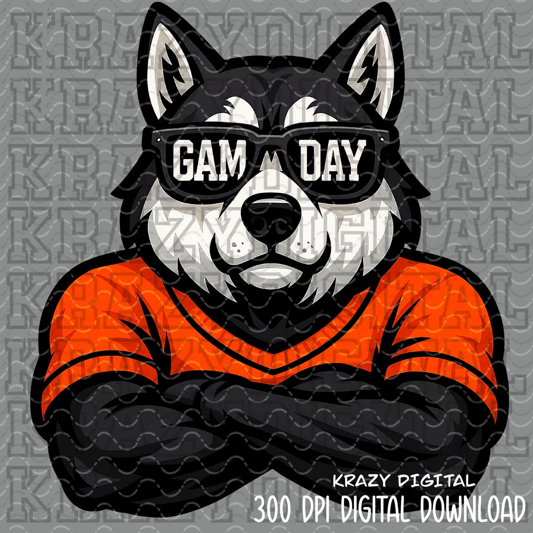 Husky Gameday PNG, Boy Dog Sports PNG, Game Day Spirit Shirt Design ...
