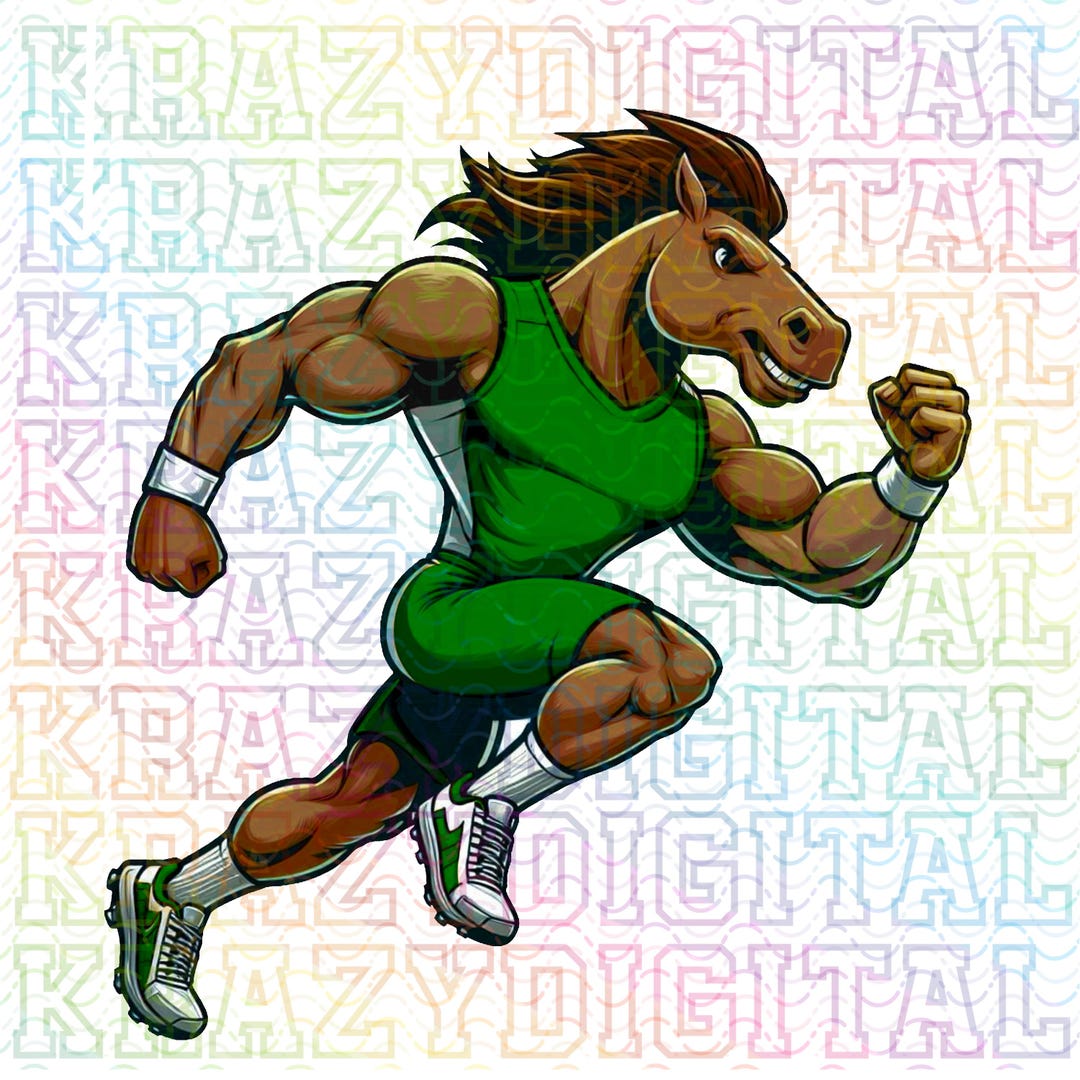 Green Bronco Track PNG, Green Mustang Boy Design, Green Warhorse ...