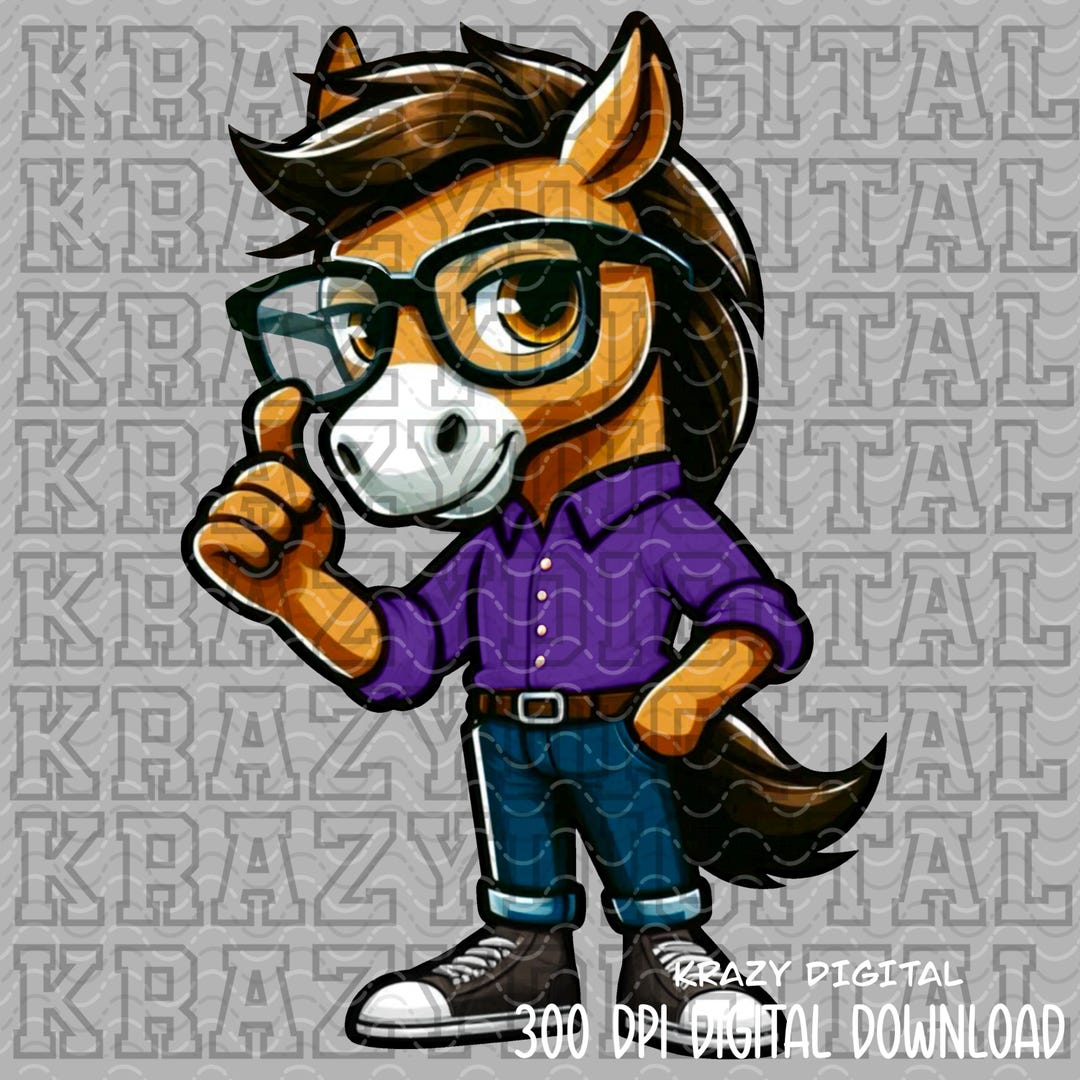 Mustang Back to School Scholastics, Purple Bronco Academics Mascot PNG ...