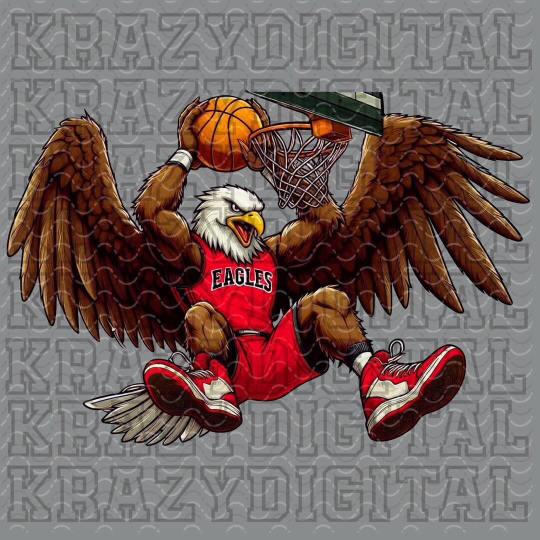 Eagles Red Basketball Mascot PNG, Eagle Boy Mascot, Eagle Basketball ...