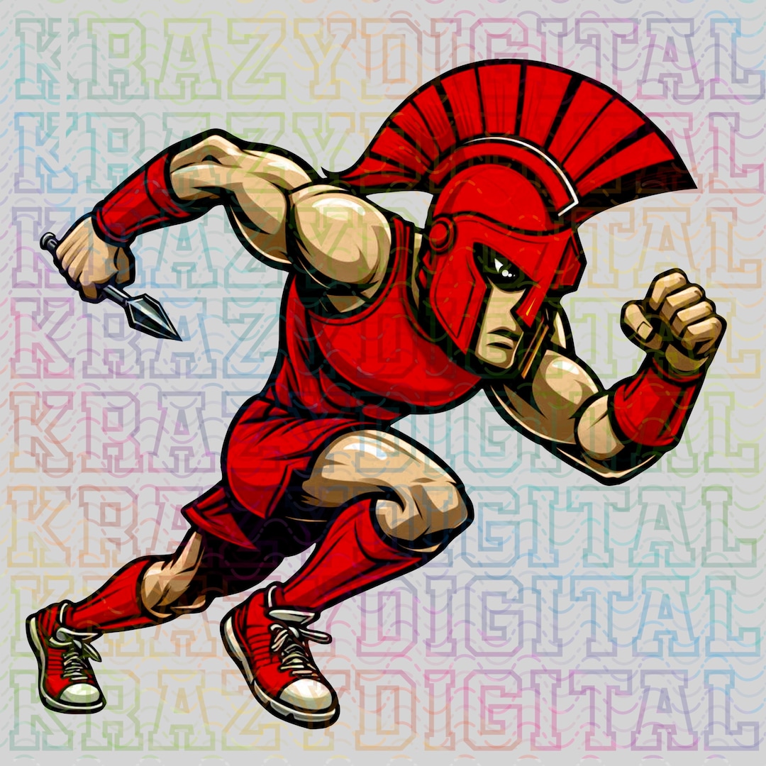 Red Trojan Track PNG, Gladiator Red Sports Design, Boy Warrior Track ...