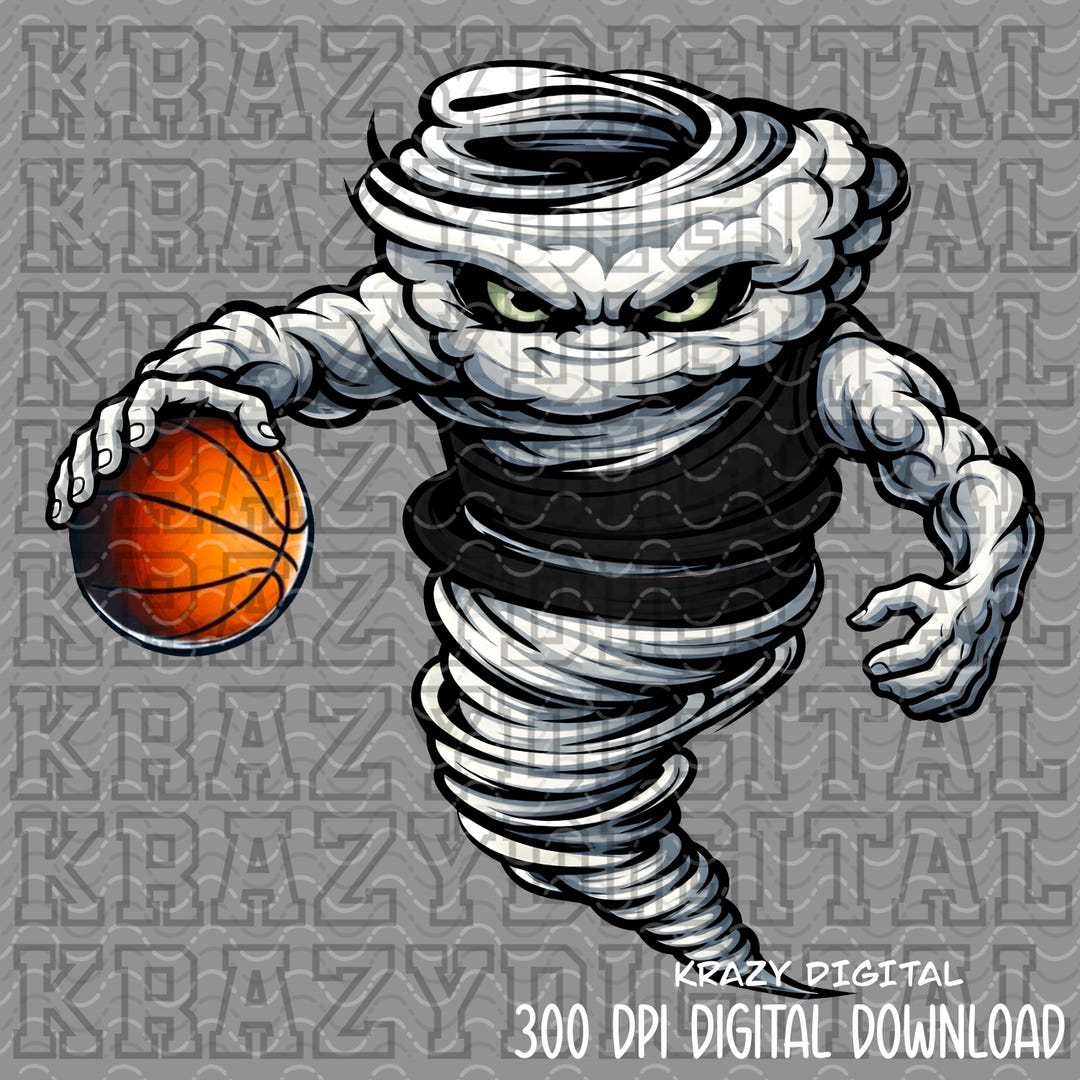 Tornado Basketball PNG, Black Boys Mascot PNG, Storm Youth Camp Digital ...