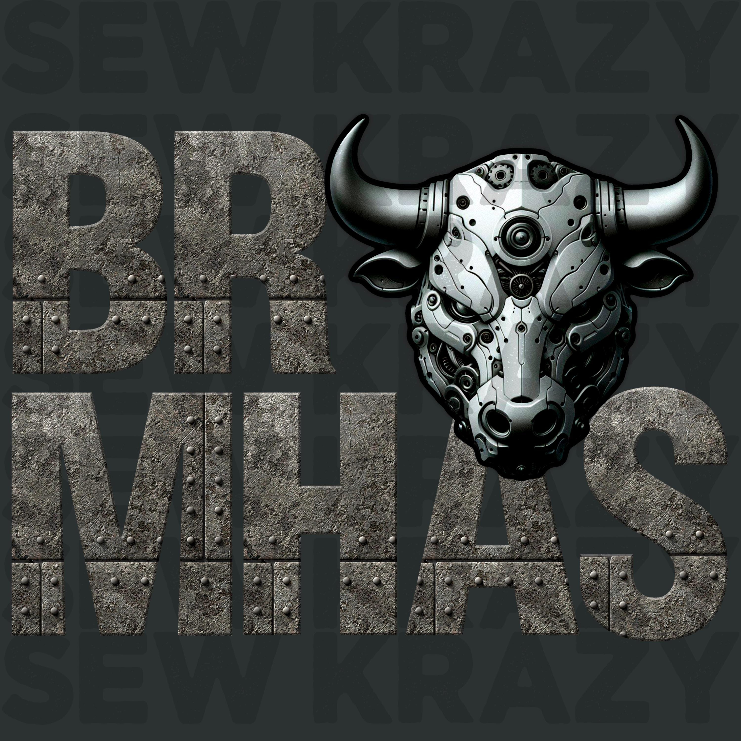 Brahmas Mascot Grunge PNG, Brahmas Distressed Artwork, Brahmas School ...
