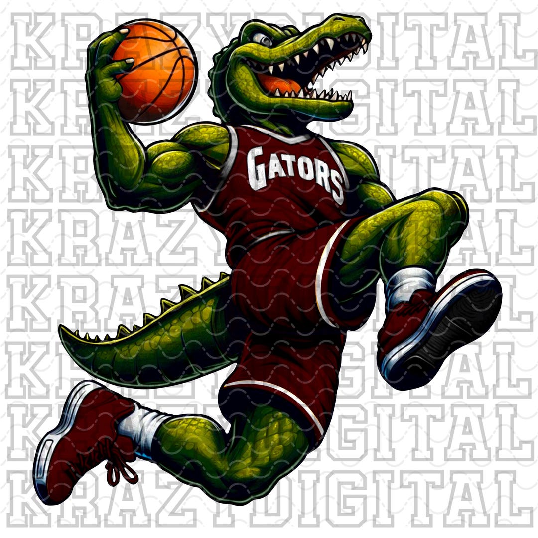 Maroon Gator Basketball PNG, Gator Boy Design, Crocodile School Mascot ...