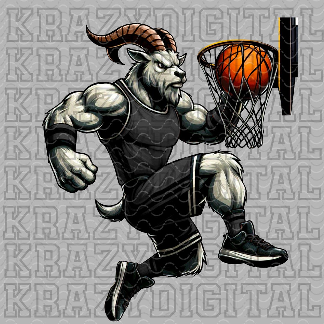 Black Goat Mascot PNG, Basketball Sports Design, Dunking Basketball ...