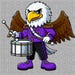 Eagle Purple Marching Band PNG, Eagle Drum Marching PNG, Eagle Band ...