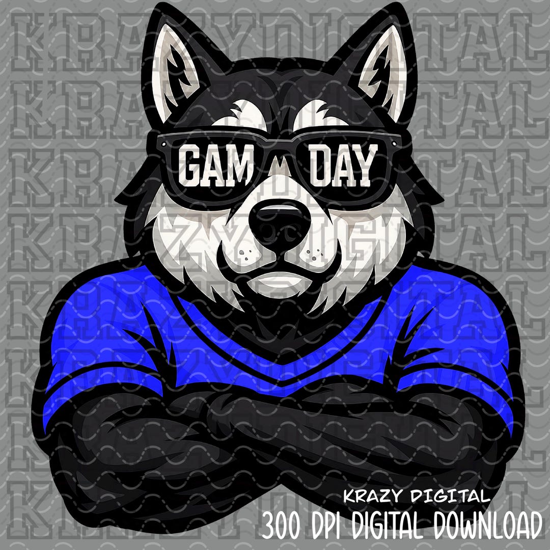 Husky Gameday PNG, Boy Dog Sports PNG, Game Day Spirit Shirt Design ...