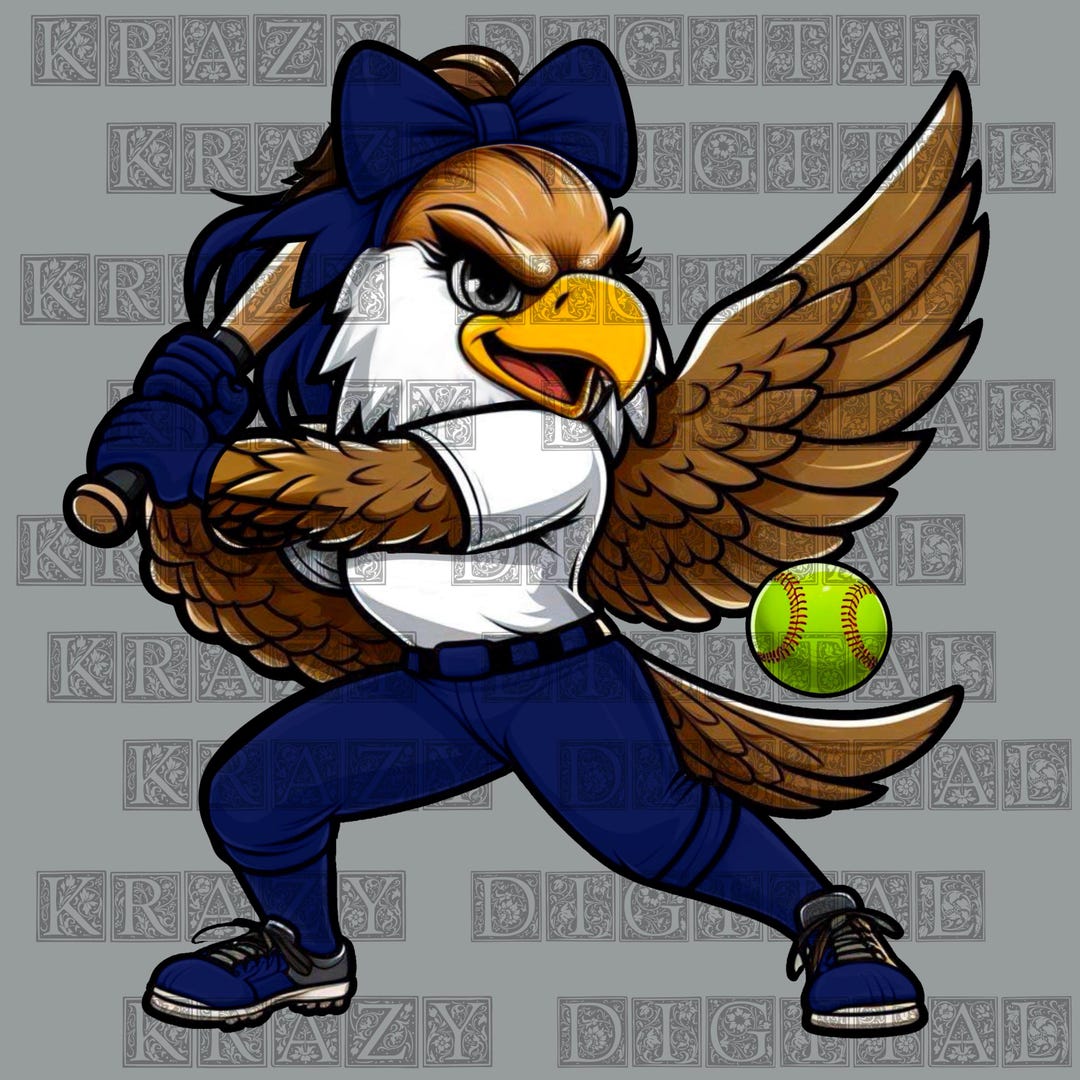 Lady Falcon Softball Navy Mascot PNG, Navy Falcon School Mascot PNG ...