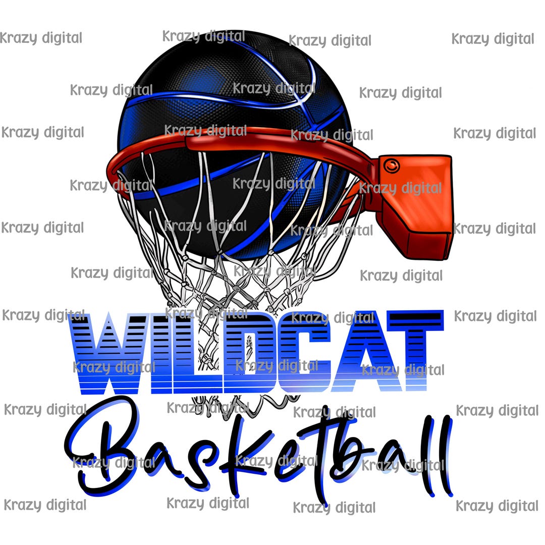 Wildcat Basketball Blue PNG, Blue Basketball Wildcat PNG, Blue Wildcat ...