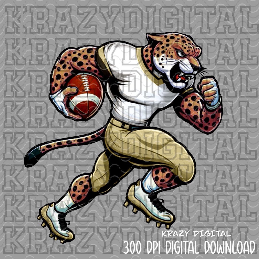 Jaguar Football Mascot PNG, Gold Jags Mascot, Leopard Football Sibling ...